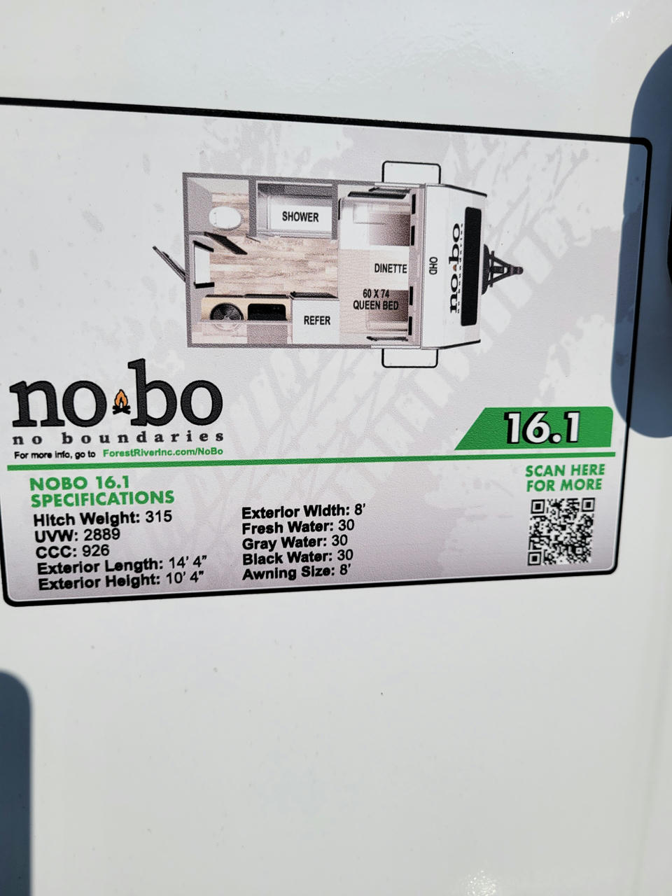 2024 RPOD NO BOUNDARIES 16.1 Used For Sale: 3441727